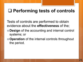 Audit report- Consideration of Internal Control | PPTX
