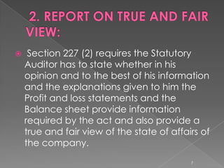 Audit report and caro 2003 | PPT