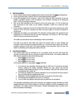 Civil Contract - Audit report | PDF