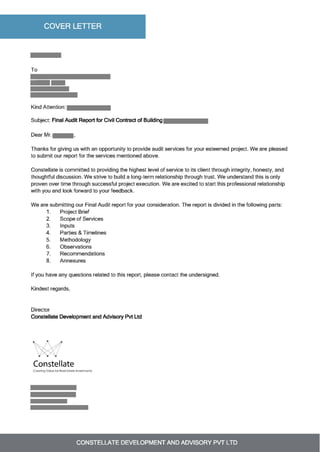 Civil Contract - Audit report | PDF