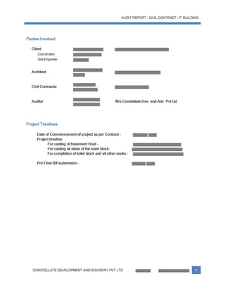Civil Contract - Audit report | PDF