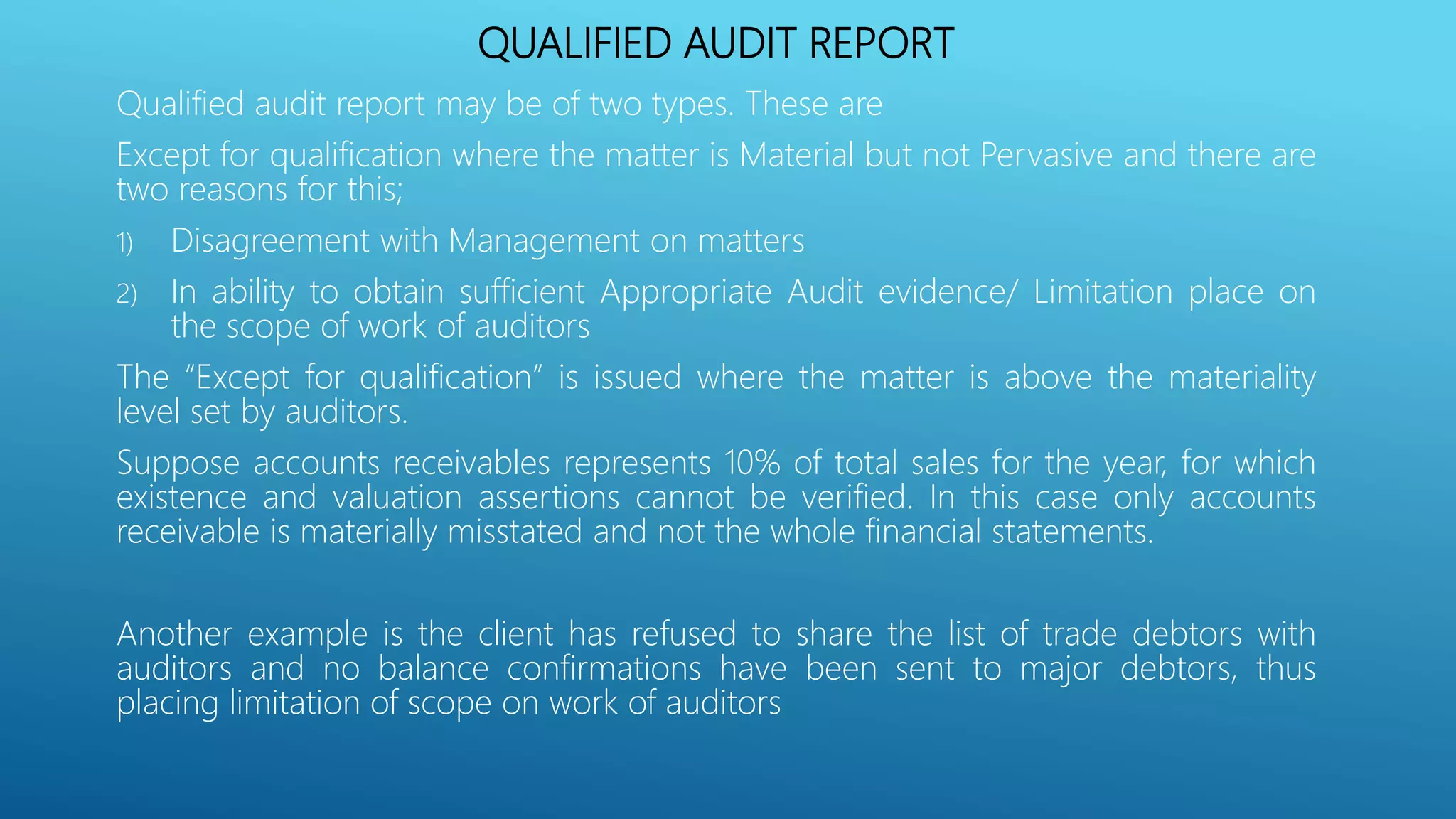 Audit reporting ISA 700 | PPTX