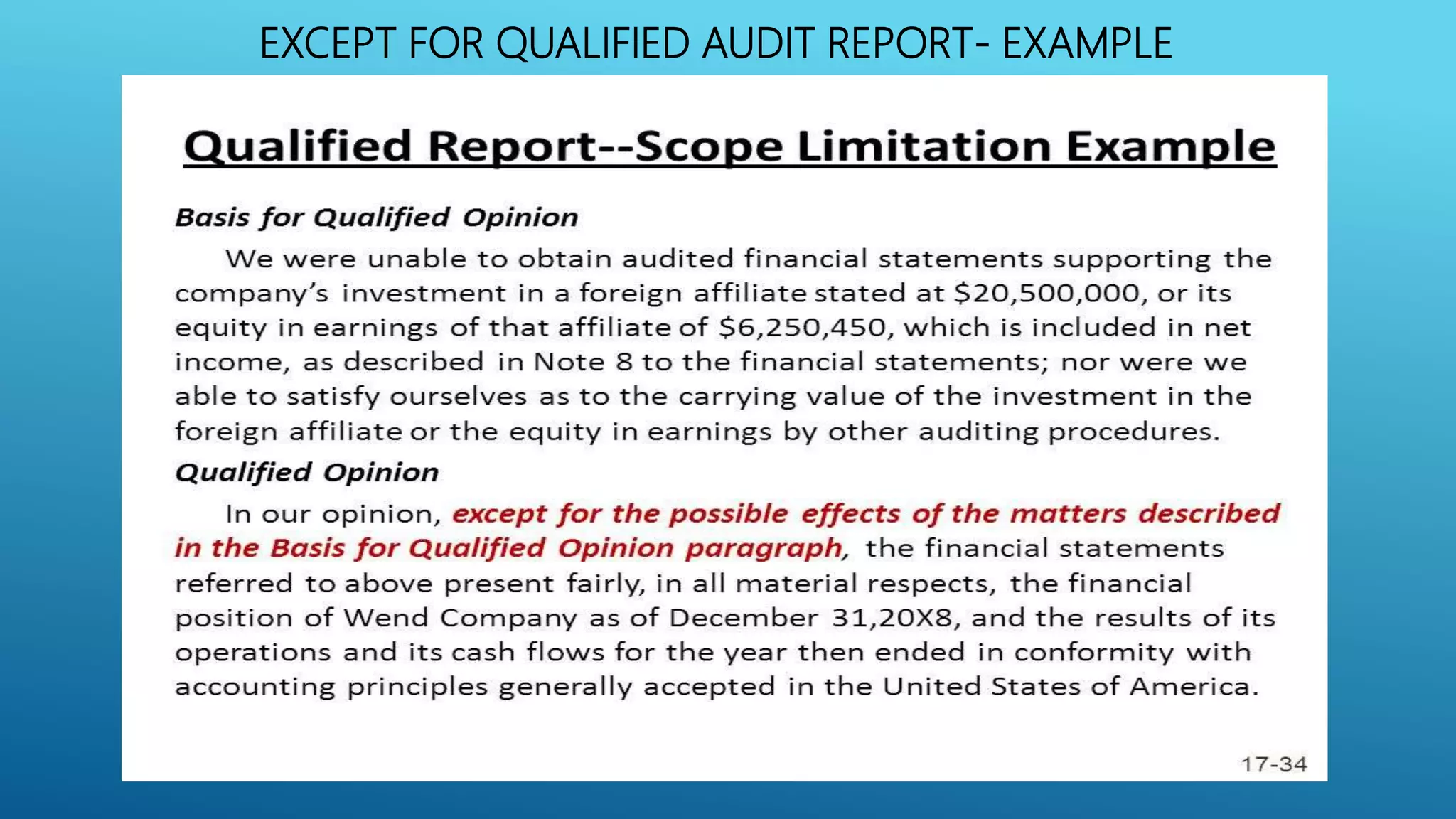 Audit reporting ISA 700 | PPTX