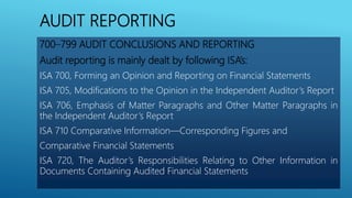 Audit reporting ISA 700 | PPTX