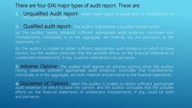 Audit reporting ISA 700 | PPTX