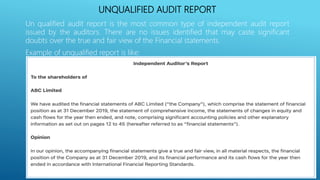 Audit reporting ISA 700 | PPTX