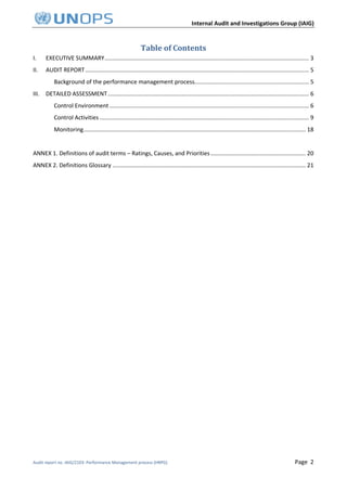 performance management Audit report | PDF