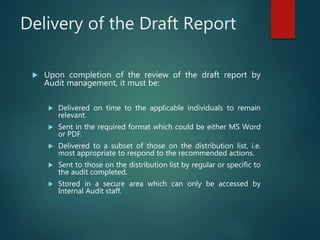Audit report writing 5 | PPTX
