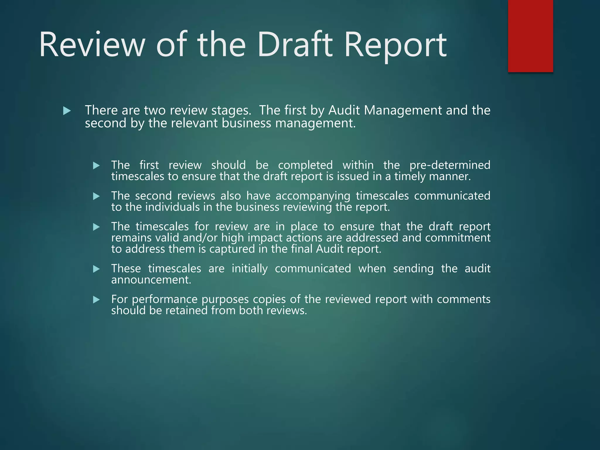 Internal Audit Report Writing Best Practice | PPTX