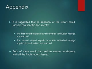 Internal Audit Report Writing Best Practice | PPTX