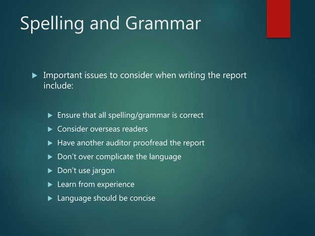 Internal Audit Report Writing Best Practice | PPTX