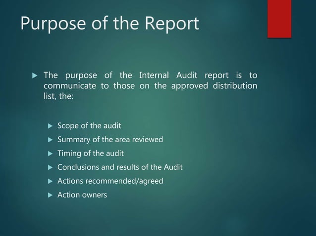 Internal Audit Report Writing Best Practice | PPTX