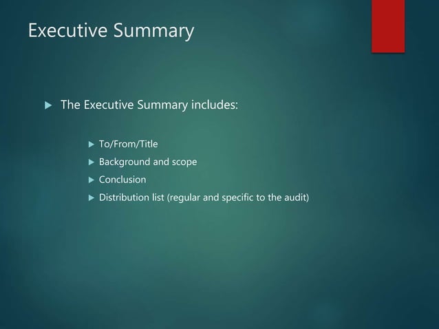 Internal Audit Report Writing Best Practice | PPTX