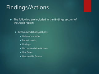 Internal Audit Report Writing Best Practice | PPTX