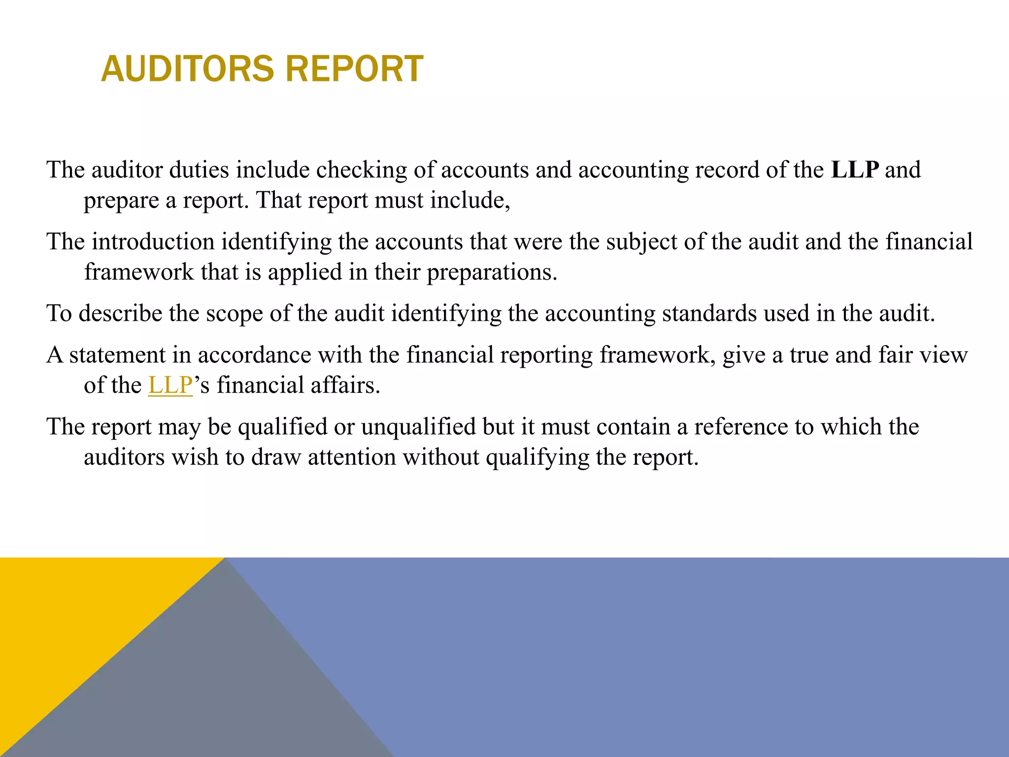 LLP Registration Audit requirements in India | Corpstore | PPT