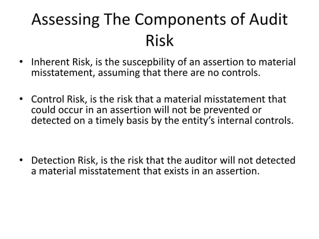 Audit Risk and Fraud | PPTX | Business Accounting & Finance | Business
