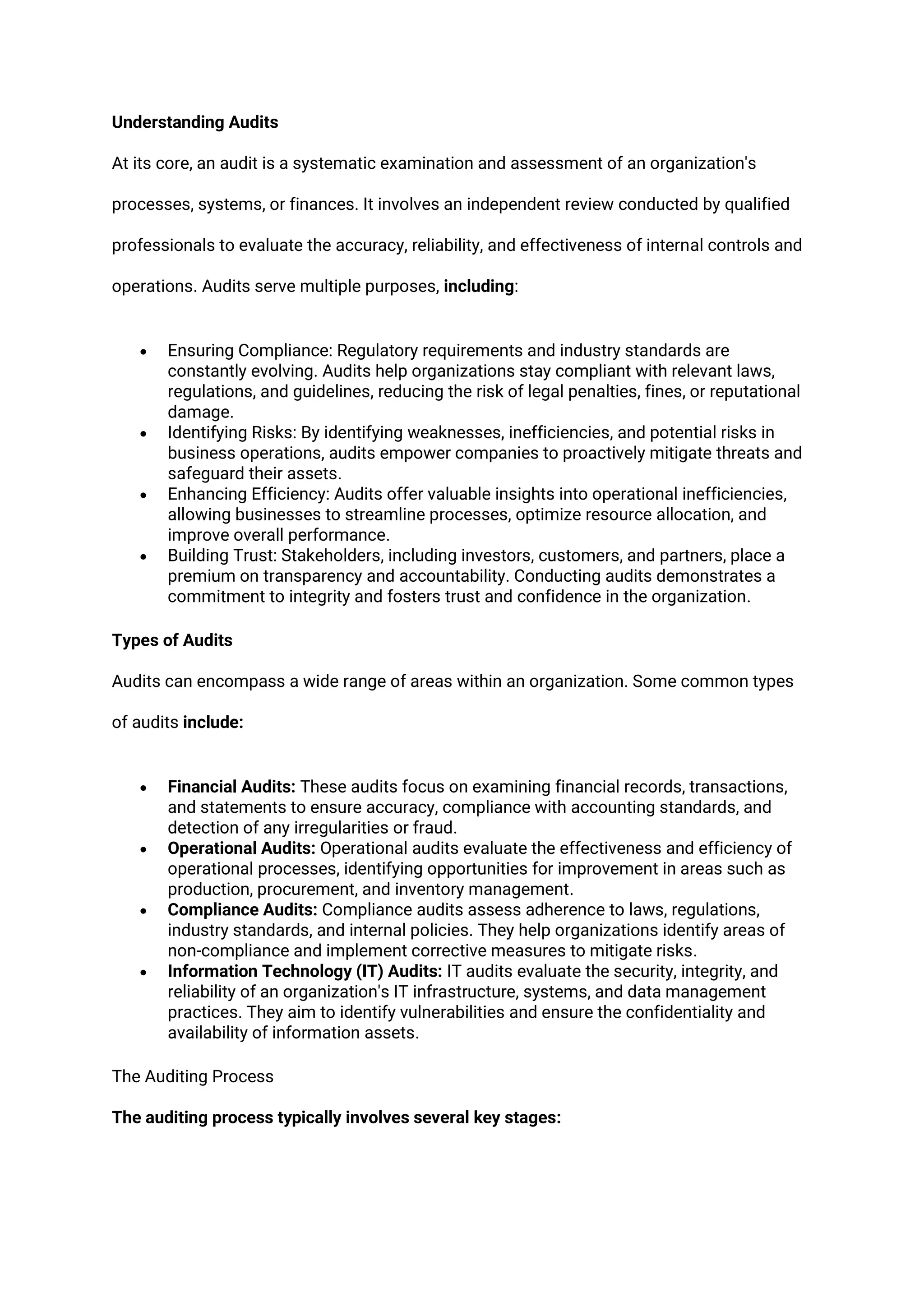 Navigating the Realm of Audits: Understanding, Preparation, and ...