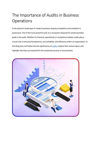 Navigating the Realm of Audits: Understanding, Preparation, and Compliance | PDF