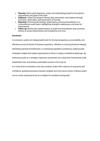 Navigating the Realm of Audits: Understanding, Preparation, and ...