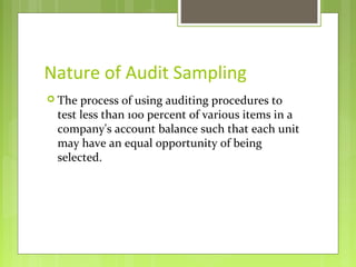 Audit sampling | PPT