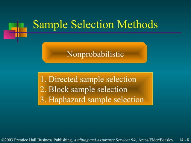 Audit Sampling For Tests Of Controls And Substantive Tests Of Transac…