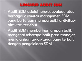 Audit SDM | PPT