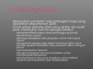 Audit sdm. | PPT