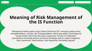 Audit SI (Chapter 6 Risk Management of IS Function).pptx