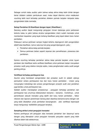 Audit siklus pembayaran | DOC