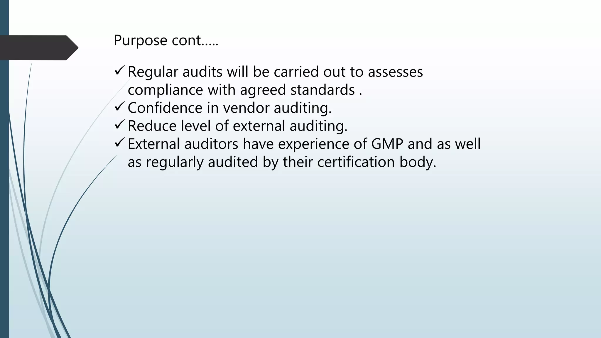 Audits in pharmaceutical industry | PPTX