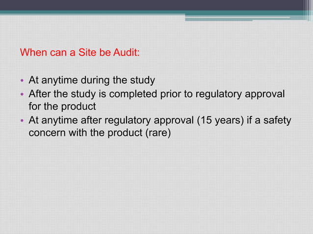 Audits & Inspections in Clinical Research | PPTX | Business | Business ...