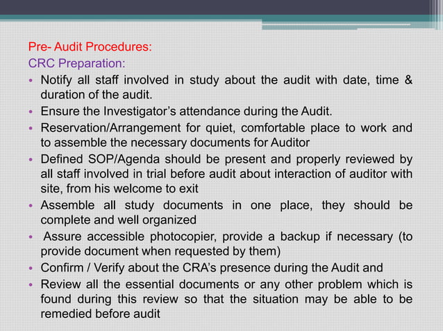 Audits & Inspections in Clinical Research | PPTX | Business | Business and Finance