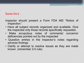 Audits & Inspections in Clinical Research | PPTX