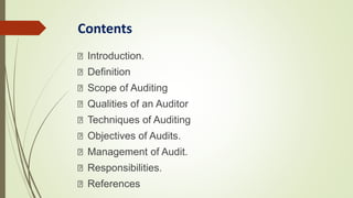 Audits introduction presentation | PDF