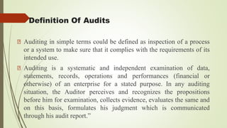 Audits introduction presentation | PDF