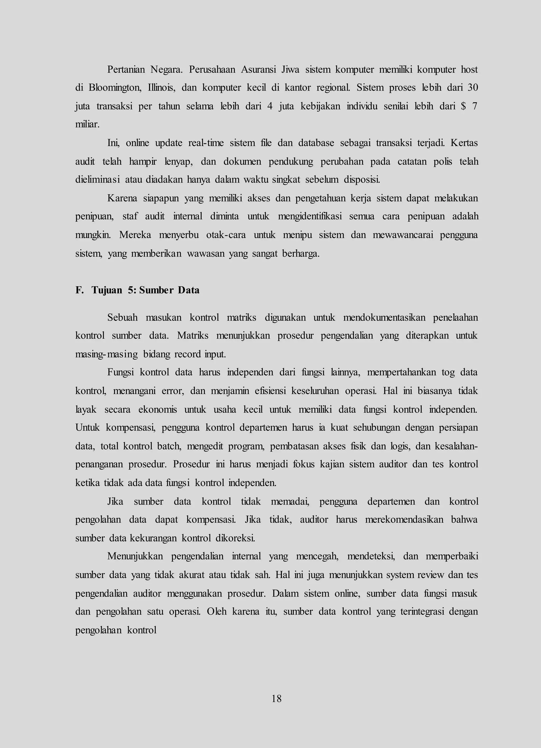 Audit sistem informasi | DOC