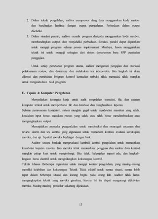 Audit sistem informasi | DOC