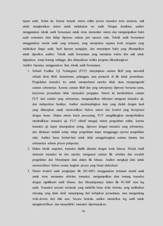 Audit sistem informasi | DOC