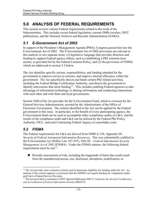 Audit standards for Federal PKI Certification Authorities using PKI ...