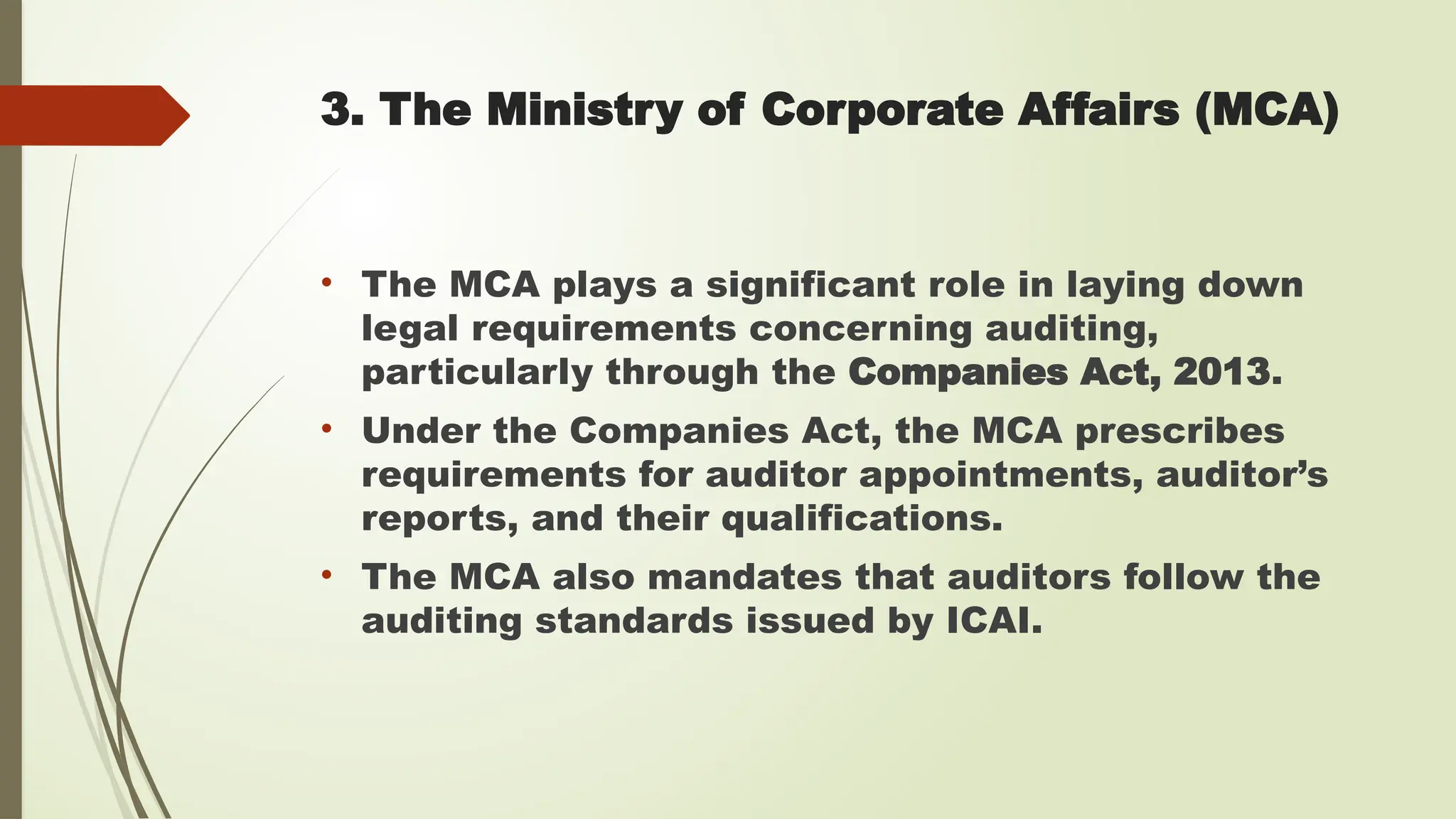AUDIT STANDARD SETTING IN INDIA-REGULATORY BODIES | PPTX