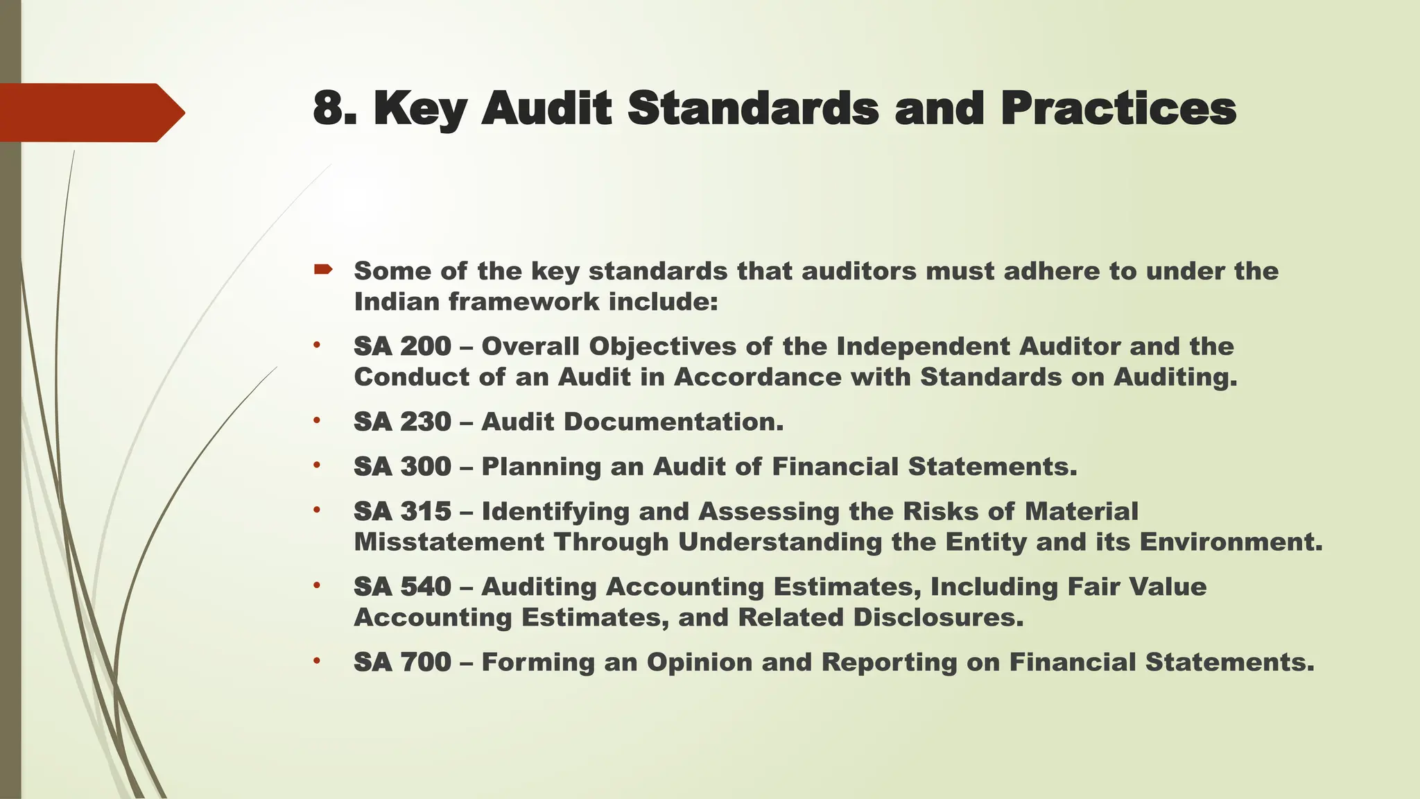 AUDIT STANDARD SETTING IN INDIA-REGULATORY BODIES | PPTX