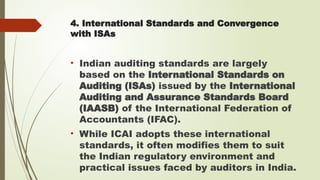 AUDIT STANDARD SETTING IN INDIA-REGULATORY BODIES | PPTX