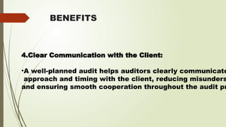 AUDIT STANDARD SETTING IN INDIA,audit planning:Benefits,Factors | PPT