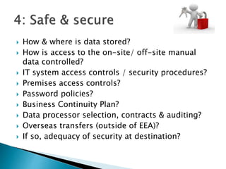 Conducting a self-audit of data protection compliance | PPT