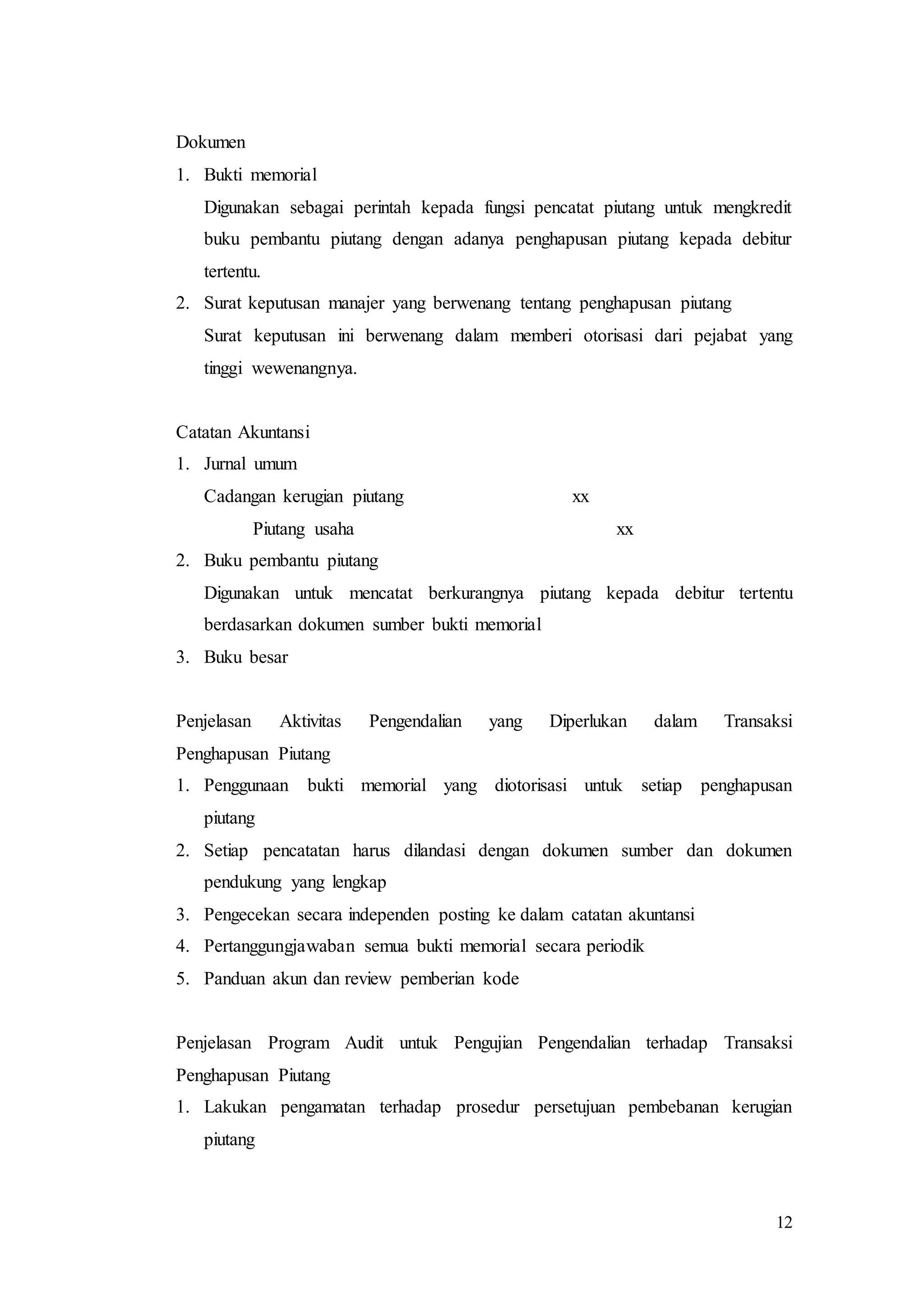 Audit terhadap siklus pendapatan | PDF