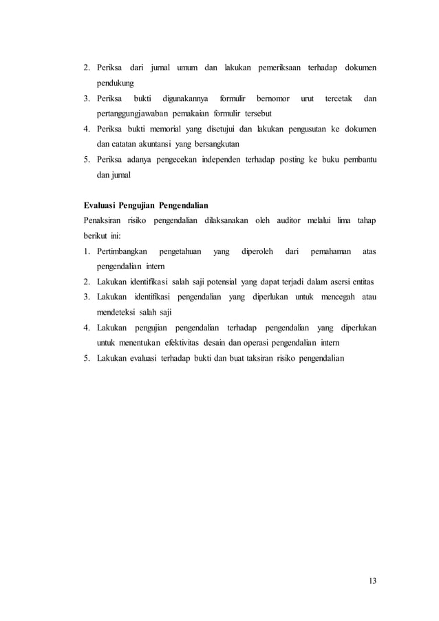 Audit terhadap siklus pendapatan | PDF