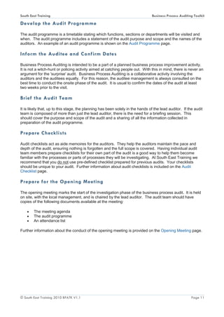 Audit toolkit | PDF