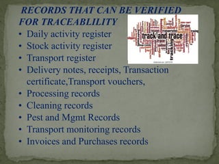 AUDIT TRAIL AND TRACEABLILTY OF PRODUCTS | PDF