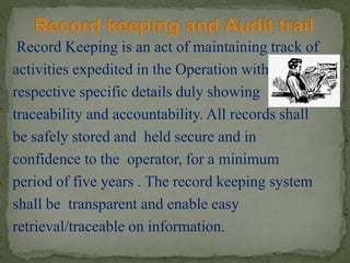 AUDIT TRAIL AND TRACEABLILTY OF PRODUCTS | PDF