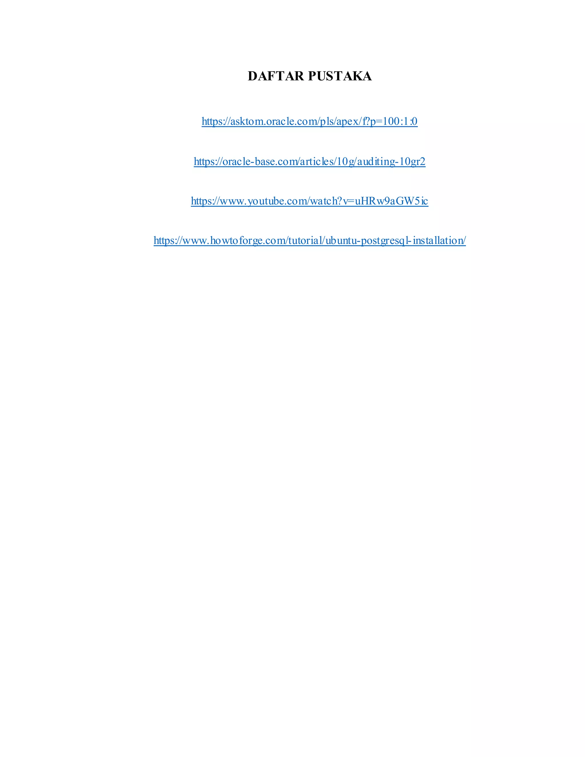 Audit Trail Comparison Oracle & PostgreSQL | PDF Audit Trail Comparison Oracle & PostgreSQL | PDF